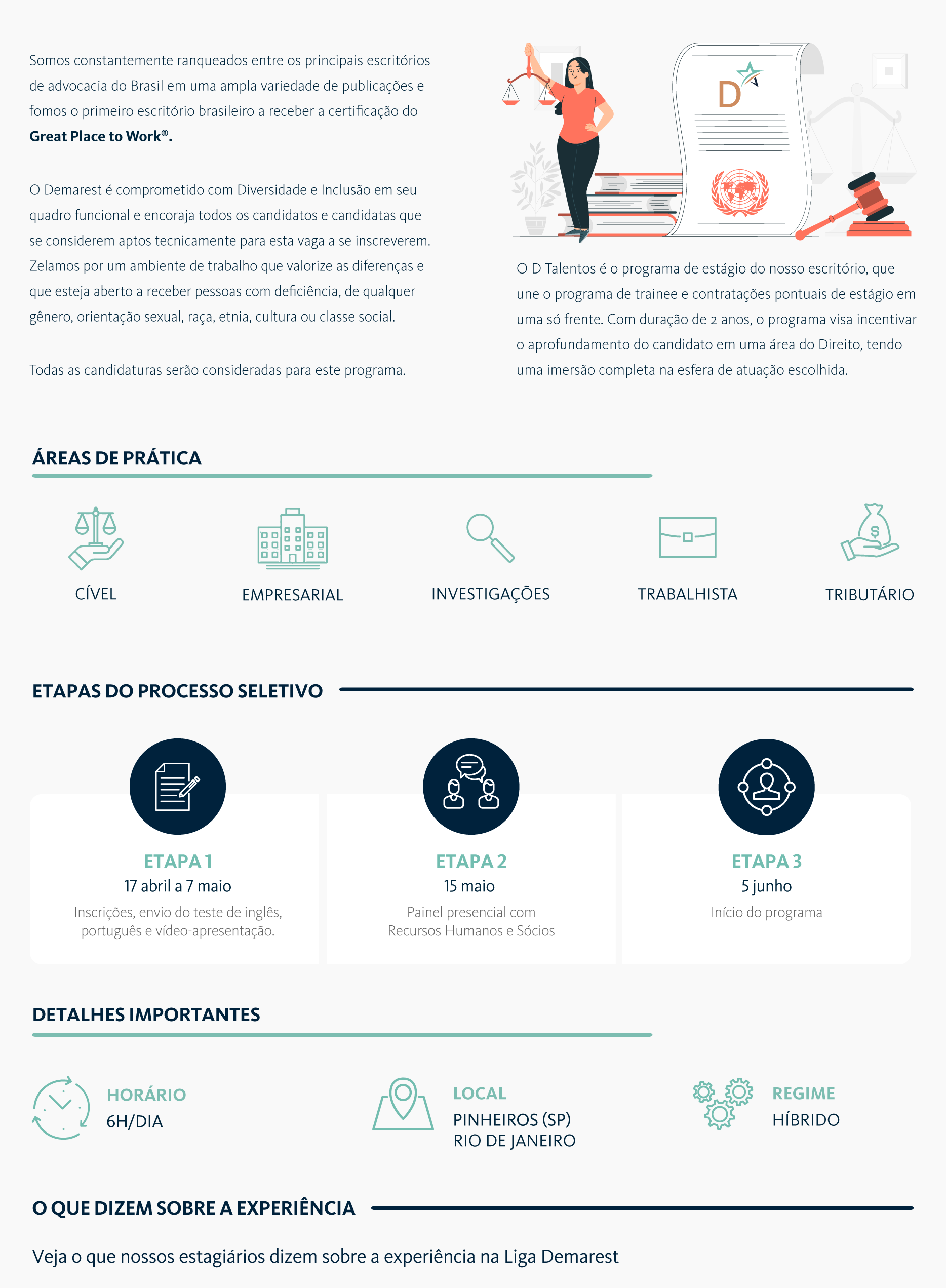 D Talentos – Programa de Estágio | Demarest Advogados