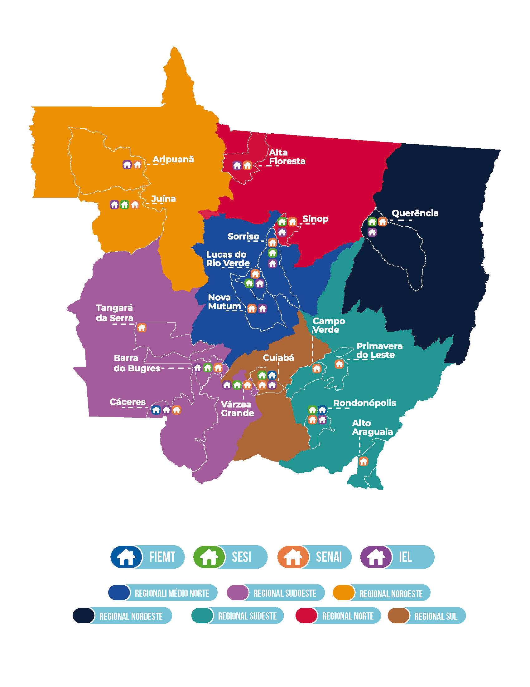 Sistema Fiemt | Fiemt, Sesi MT, Senai MT e IEL MT