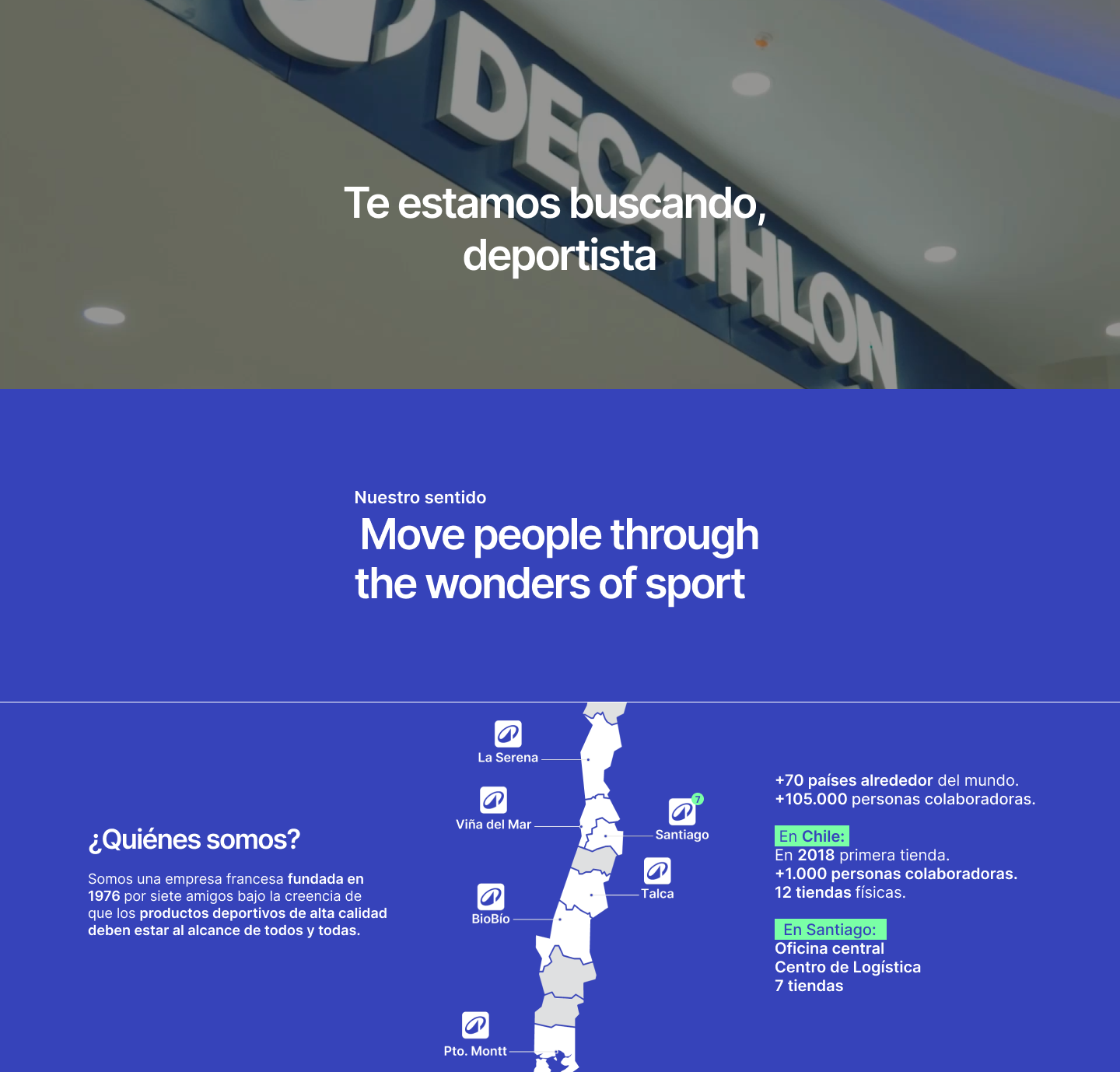 Página da Vaga | Team Player Omnicomerciante 20hrs- Decathlon Parque Arauco